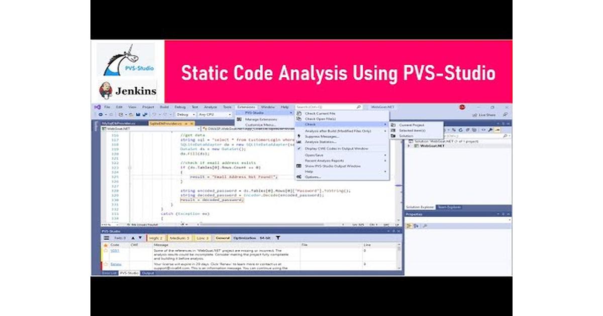 Static Code Analysis Using PVS-Studio // Static Code Analysis For Java, C++, and C# // Thetips4you