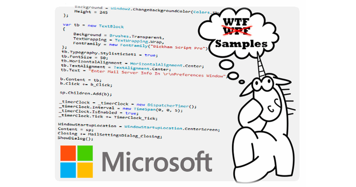 Source code of WPF samples by Microsoft was checked