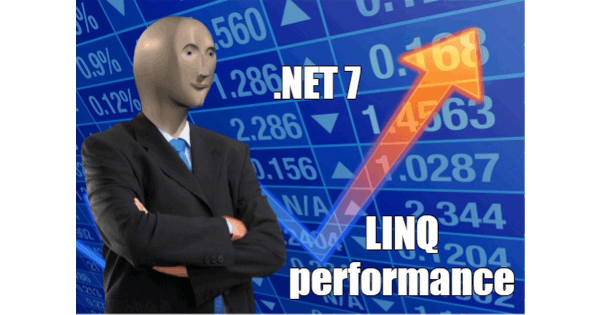 How has LINQ performance enhanced in .NET 7?