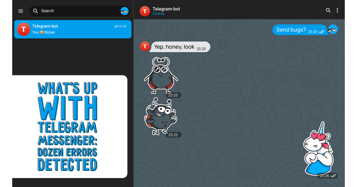 What′s up with Telegram messenger: dozen errors detected